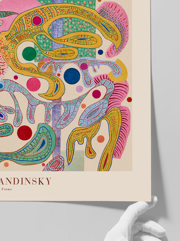 Kandinsky Capricious Forms | Sanat Posteri – Nordika Gallery®