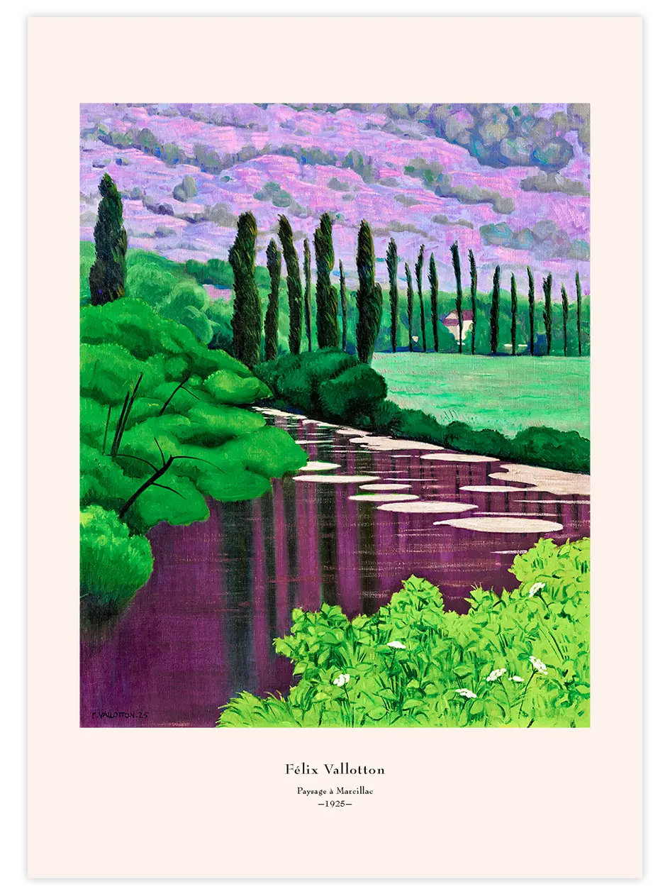 Félix Vallotton Paysage à Marcilliac Poster – Nordika Gallery®