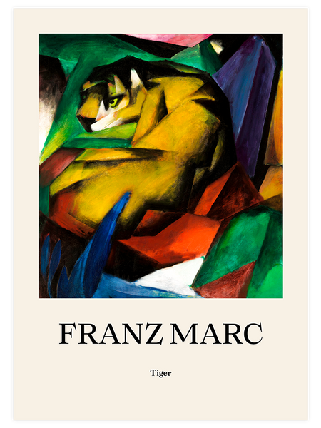 Franz Marc Tiger Posteri - Fine Art Baskı – Nordika Gallery